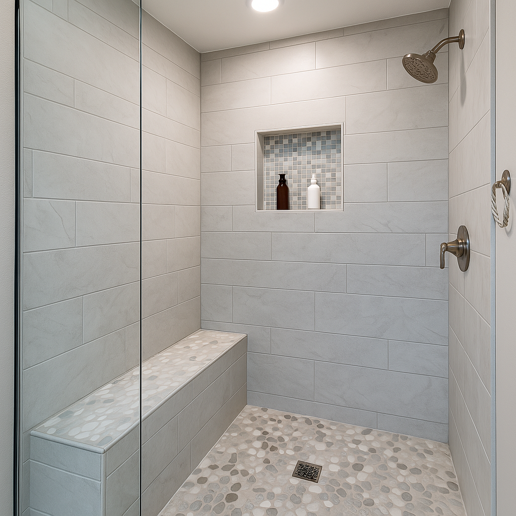 How to Upgrade Your Bathroom with Custom Shower Niches and Benches ...